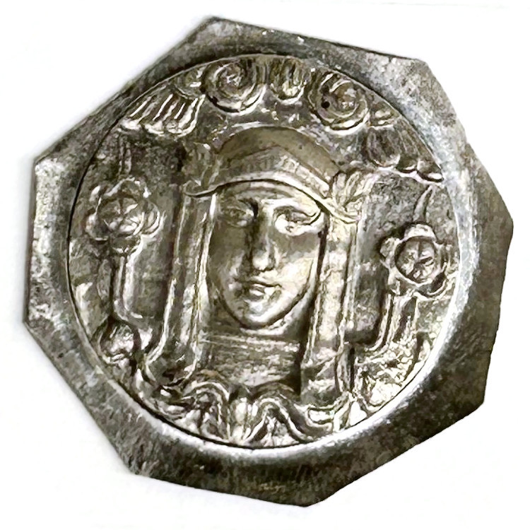 Potter USA - Fine Tools. Sterling Silver Stamping "Art Deco Woman"